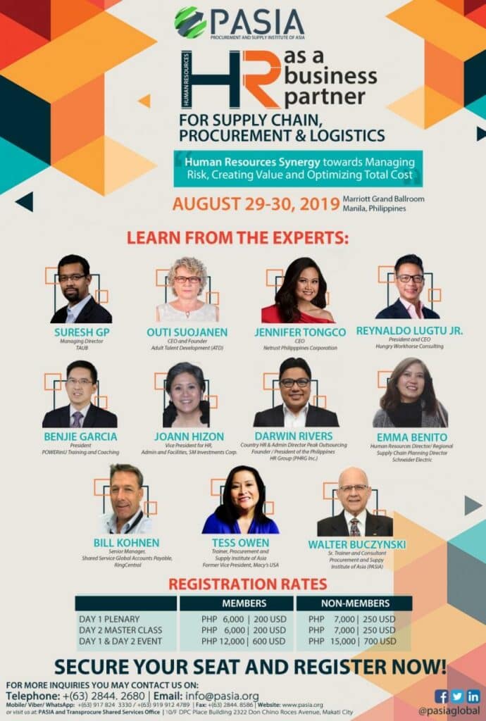 PASIA’s HR Conference 2019 – POWERinU Singapore